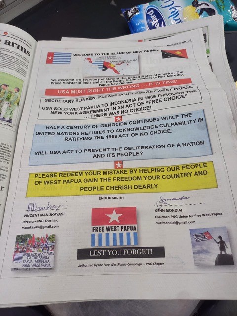 Full page advetisement placed in PNG National newspaper | Australia ...